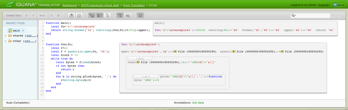 How to calculate ASTM checksum for outbound or resumbitted message ...